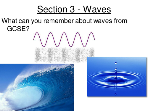 Waves unit - AQA AS Physics new specification | Teaching Resources