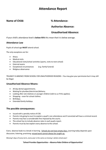 Behaviour and Safety, Attendance and pupil interview questionnaire ...