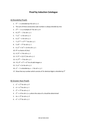 Advanced Higher Maths - Proof | Teaching Resources