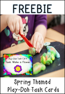 Spring Themed Play-Doh Task Cards *Freebie* | Teaching Resources