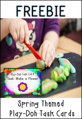 Spring Themed Play-Doh Task Cards *Freebie* | Teaching Resources