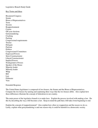 Legislative Branch Bundle | Teaching Resources