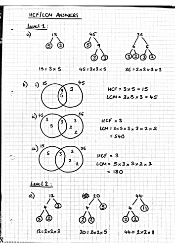 Hcf And Lcm Venn Diagram Hcf And Lcm Venn Diagram