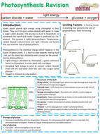 GCSE Biology Photosynthesis Revision Lesson | Teaching Resources