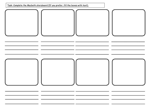 Macbeth Storyboard | Teaching Resources