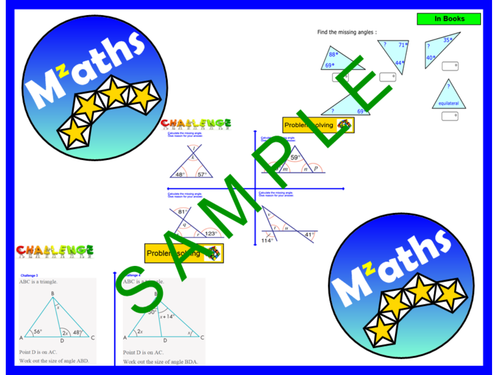 Angles - Triangle/Algebra/Problem Solving/Revision (2 Lessons ...