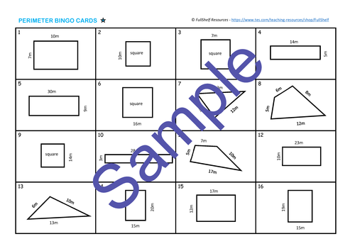 Perimeter Game Year 5 / 6 | Teaching Resources