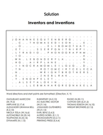 Inventors and Inventions Word Search | Teaching Resources