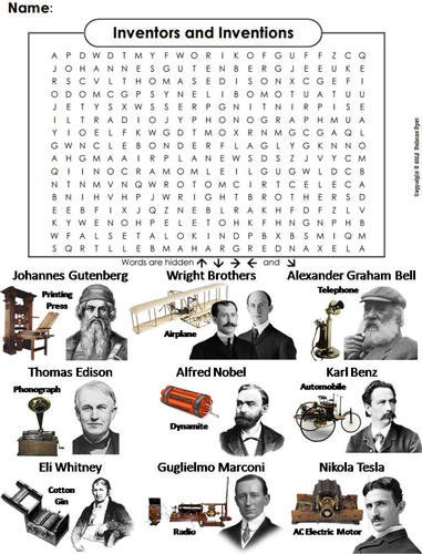 Inventors and Inventions Task Cards and Activities Bundle | Teaching ...