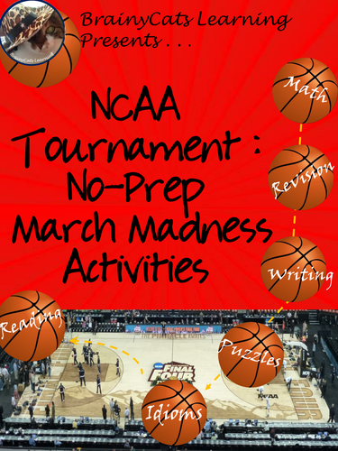 NCAA Tournament: No-Prep March Madness Reading and Math Activities ...
