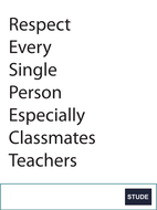 Respect PSHE / Citizenship posters | Teaching Resources