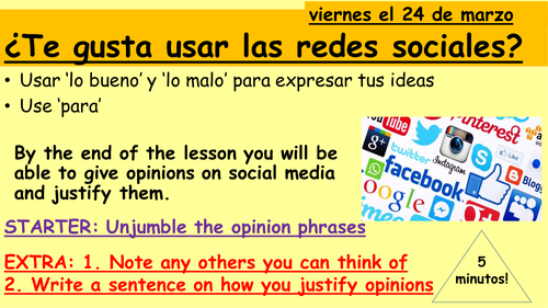 Las redes sociales | Teaching Resources