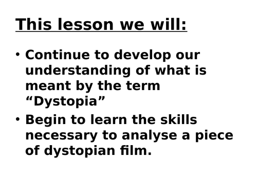 Dystopian Film Unit of Work - The Matrix | Teaching Resources
