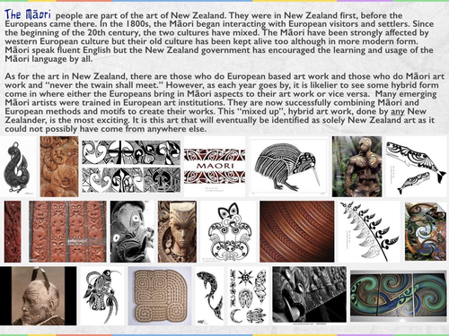 New Zealand ~ Art History ~ 211 Slides ~ Kiwi ~ Maori ~ Art | Teaching ...