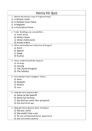 Henry VIII Interactive Presentation and Quiz | Teaching Resources