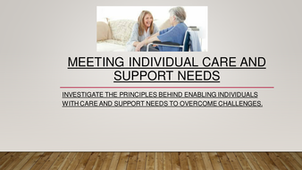 Unit 5 - Health and Social Care Level 3 | Teaching Resources