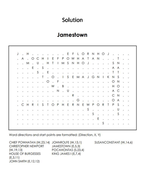 Jamestown Word Search | Teaching Resources