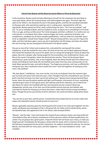 Year 7 Beauty and the Beast creative descriptive writing lesson and ...