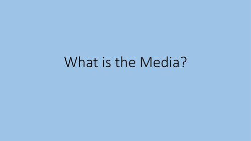 What is Media and how does it influence us? | Teaching Resources
