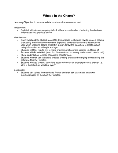 Computing (Year 3) – Introduction to Databases (6 lessons plans ...