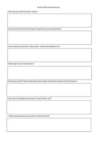Traction Man (Year 2) - Units: writing a story and instructions (8 ...