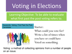 First past the post - voting system UK Elections (GCSE Citizenship ...