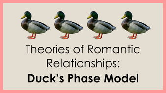 Theories of Romantic Relationships - Duck's Phase Model | Teaching ...