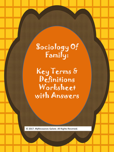 Sociology of Family Bundle | Teaching Resources