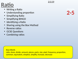 Sharing and Ratio (9-1 GCSE) differentiated - Box Method - Singapore ...