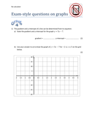 GCSE 9-1 Exam-style Questions on Graphs — 42 Questions and Answers ...