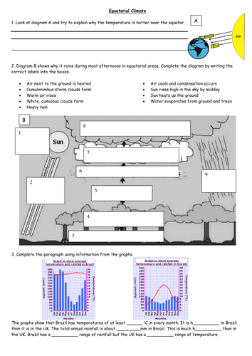 Lesson 6 - Climate Graph of Rainforests | Teaching Resources