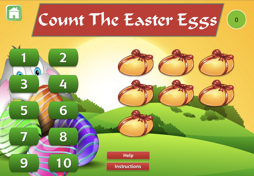 Easter Maths Number Challenge Interactive Games. | Teaching Resources