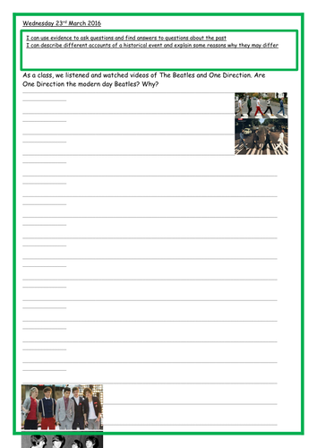 History of music unit of work with activities | Teaching Resources