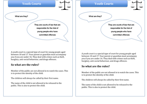 Youth Court System | Teaching Resources