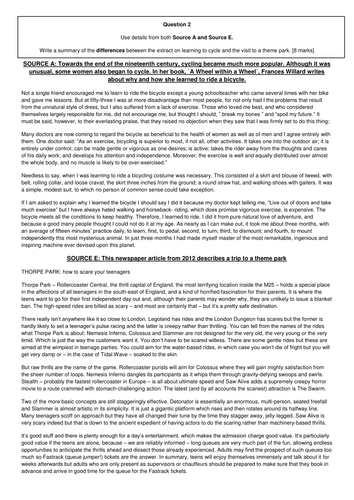 AQA English Language Paper 2 Questions 1-4 | Teaching Resources