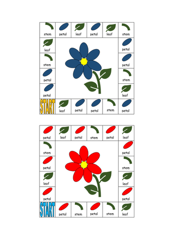 EYFS Parts of a Flower board game | Teaching Resources