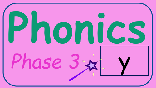 Phonics phase 3 - The 'y' sound | Teaching Resources