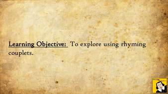 Macbeth Witches Spells - Creative Writing (Rhyming Couplets) Lesson ...