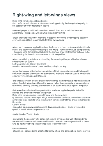 Right-and-left-wing-views-1 | Teaching Resources