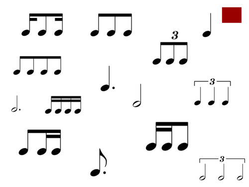 writing four bars rhythm | Teaching Resources