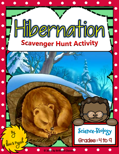 Hibernation Scavenger Hunt | Teaching Resources