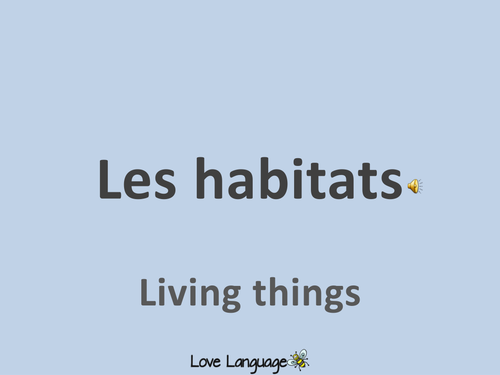 French Living Things - Habitats and Adult and Baby Animals Bundle ...