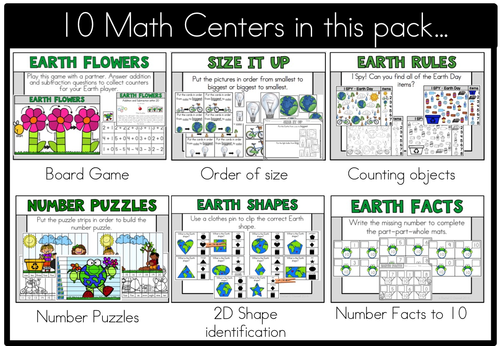 Earth Day Math FS2 Year 1 | Teaching Resources