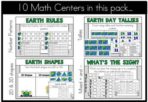 Earth Day Math Year 1 Year 2 | Teaching Resources