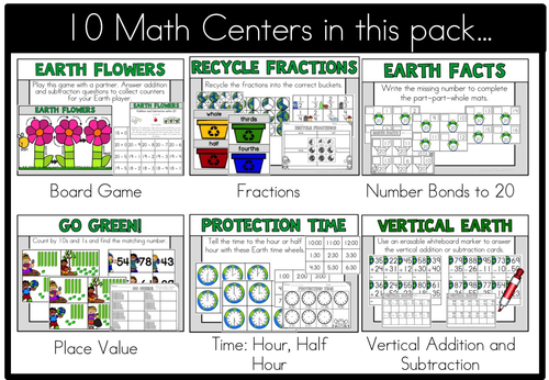 Earth Day Math Year 1 Year 2 | Teaching Resources