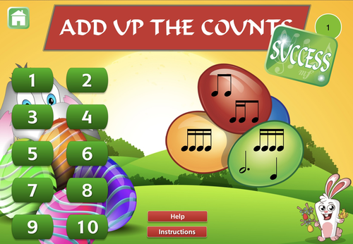 Music Easter Rhythm Challenges - Interactive Games | Teaching Resources