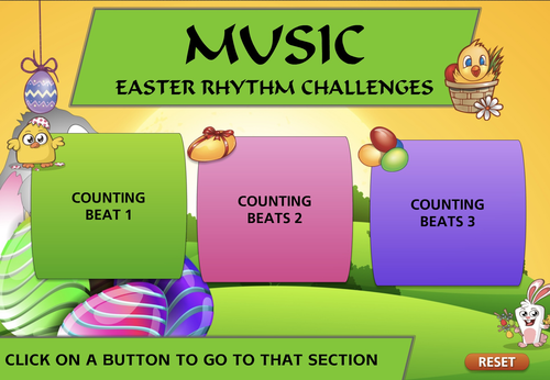 Music Easter Rhythm Challenges - Interactive Games | Teaching Resources
