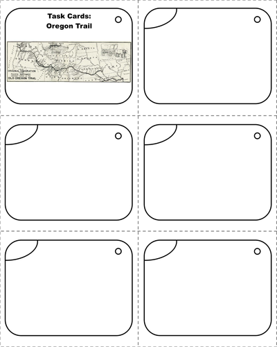 Oregon Trail Task Cards | Teaching Resources