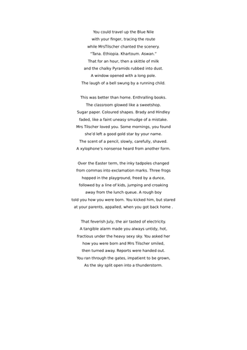 Unseen Poetry - KS3 English | Teaching Resources