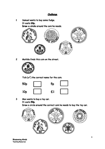 KS1 Year 2 Maths SATs - Money Revision | Teaching Resources